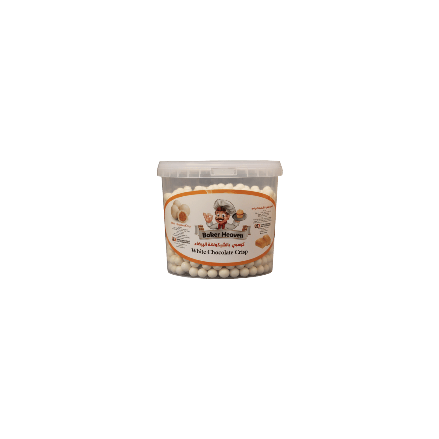 Baker Heaven Crispy Covered with White Chocolate Medium Size3kg